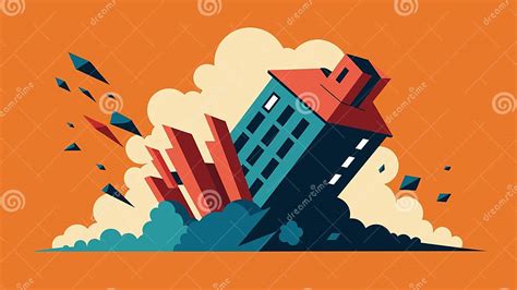 The Next Image Shows A Section Of The Building Collapsing In On Itself Creating A Cloud Of Dust