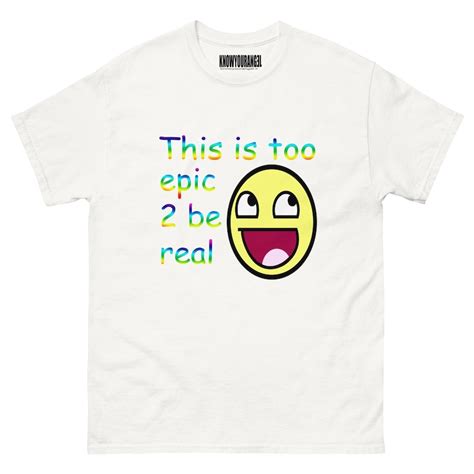 Epic Face Roblox T Shirt Y2k Meme Graphic Tee Etsy