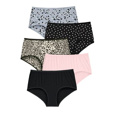Comfort Choice Womens Plus Size Full Coverage Stretch Cotton Brief 5