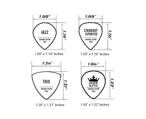 Guitar Pick Template