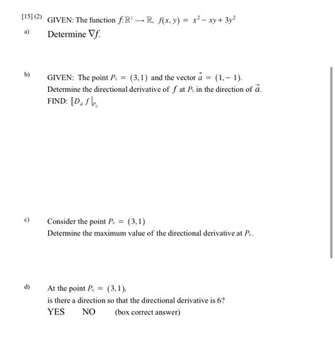 solved [15] 2 given the function f r2 r f x y x2−xy 3y2