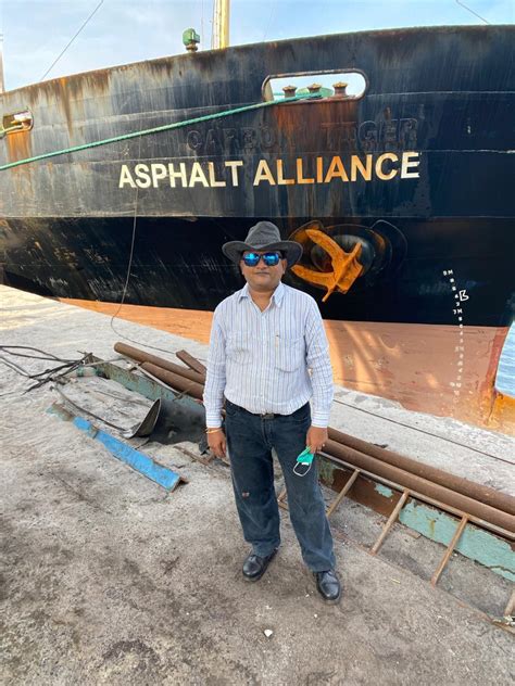 rajsekhar g rao on linkedin first bitumen vessel arrived at karaikal port