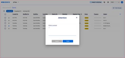 How Do I Delete An Epak Msb Docs Secure E Signature Solutions For All Sectors