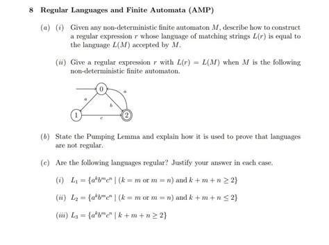 Answered 8 Regular Languages And Finite Automata Bartleby