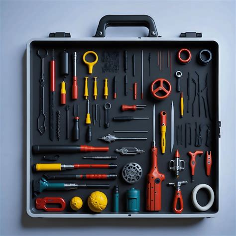 Premium Ai Image A Tool Case With A Lot Of Tools Including A Drill A