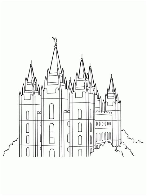 Lds Temples Coloring Pages