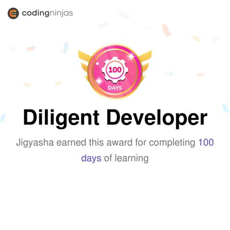 Jigyasha Rani On Linkedin Codingninjas Achievements