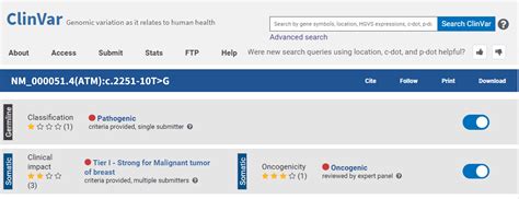 Clinvar To Offer Improved Support For Somatic Data Ncbi Insights