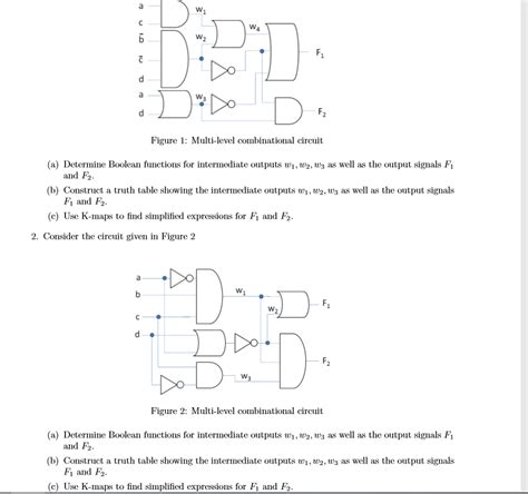 Solved Figure 1 Multi Level Combinational Circuit A