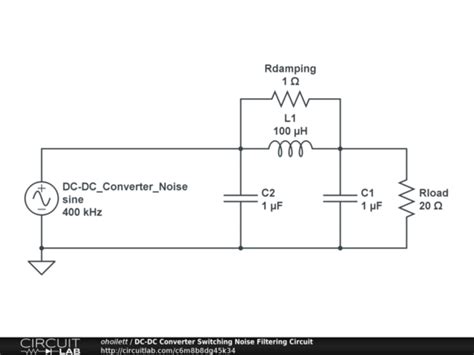 Dc Dc Converter Switching Noise Filtering Circuit Circuitlab