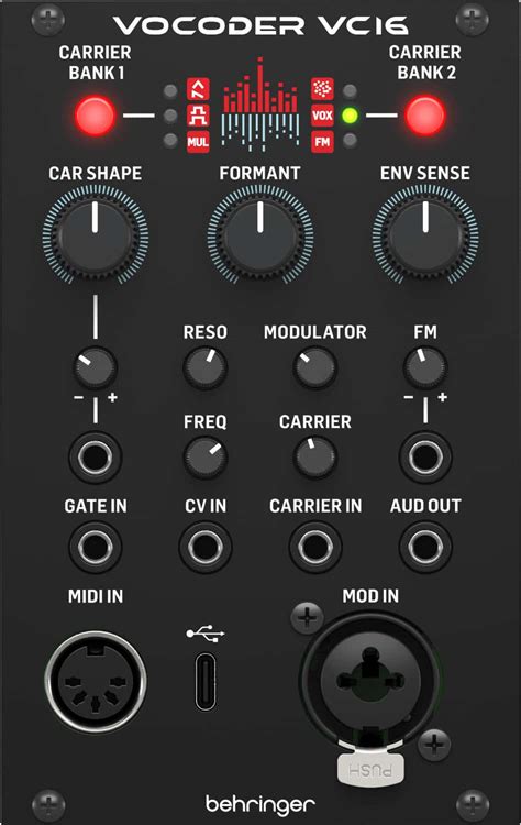 Behringer Intros 99 Vocoder Vc16 Eurorack Module Synthtopia
