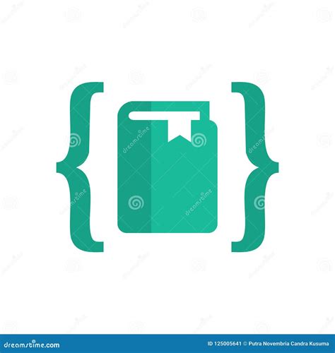 Book Code Logo Icon Design Stock Vector Illustration Of Literature 125005641