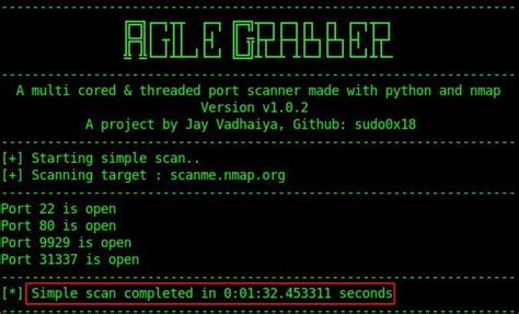 Faster Your Nmap Scan With “agile Grabber” R Infosecwriteups