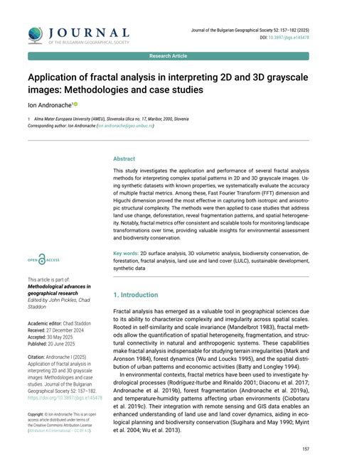 Pdf Application Of Fractal Analysis In Interpreting 2d And 3d Grayscale Images Methodologies