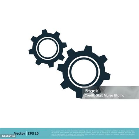 기어 엔지니어링 아이콘 벡터 로고 템플릿 일러스트 디자인 벡터 Eps 10 강철에 대한 스톡 벡터 아트 및 기타 이미지 강철 개념 고전 양식 Istock