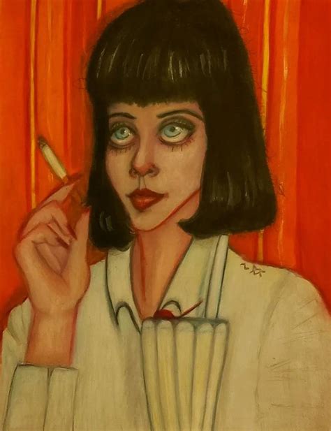 Mia Wallace By Vibranttendanciesart On Deviantart
