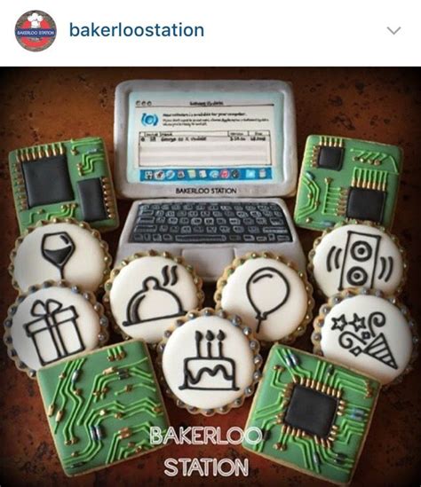 Computer Circuit Board Laptop Cookie Decorating Kit