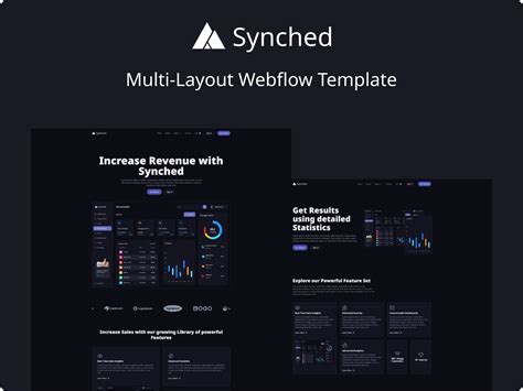 Synched Website Page Template For Webflow