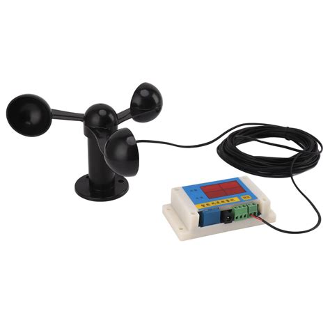Topyond Wind Speed Alarm Device With 3 Fan Blades Tower Crane Anemometer Usb 5v High Precision