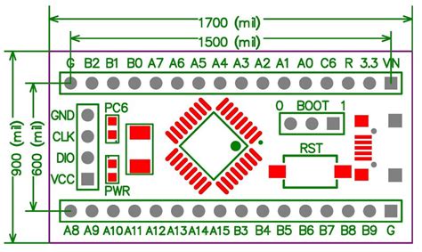 stm32g070 core board stm32g070kbt6ระบบขั้นต่ำ cortex m0 สินค้าใหม่ g0