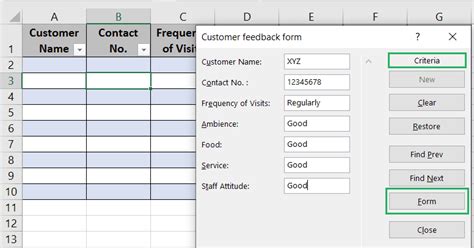 how to create a fillable form in excel data entry spreadsheeto