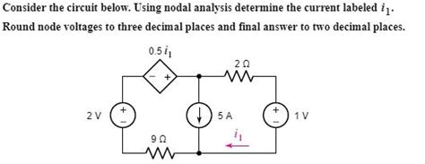 Solved Consider The Circuit Below Using Nodal Analysis Chegg