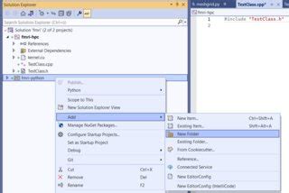 Cannot Add A New Folder In A C Project In Visual Studio Stack Overflow