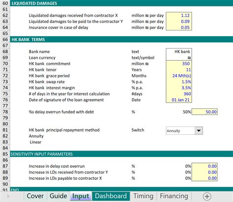 Delay Sensitivity Overrun And Liquidated Damages Manual And Excel Template Eloquens