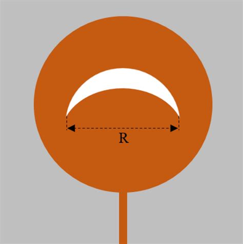 Geometry Of The Radiating Patch Ant1 With Slot Download Scientific