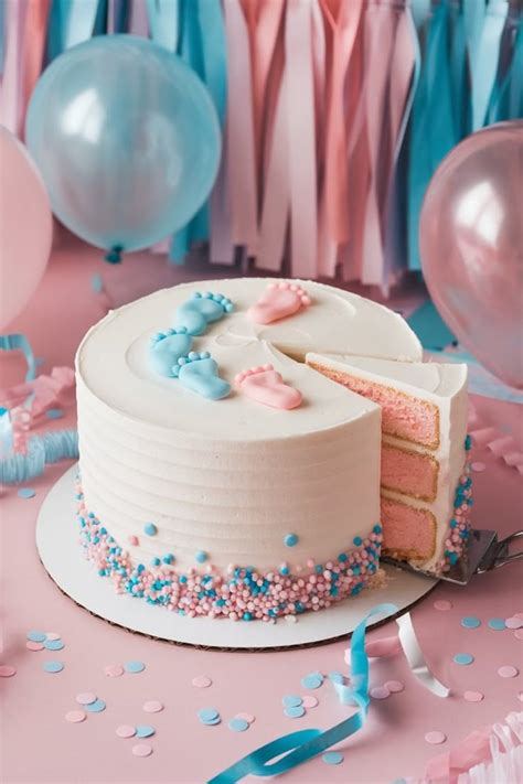 Gender Reveal Bento Cake