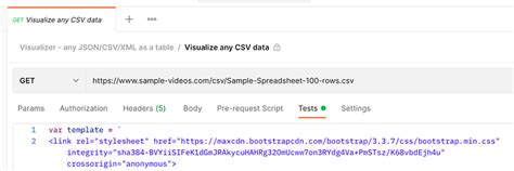 Visualize Any Jsoncsv As A Table 🏆 Community Showcase Postman Community
