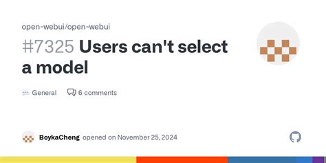 Users Can T Select A Model Open Webui Open Webui Discussion GitHub