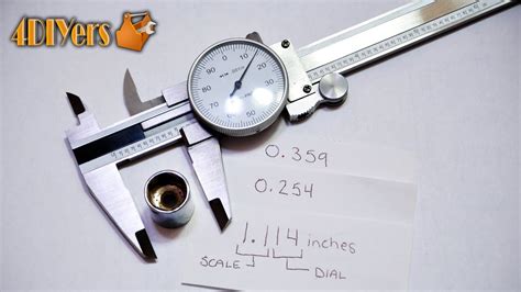 Diy Reading A Dial Vernier Caliper Imperial Youtube