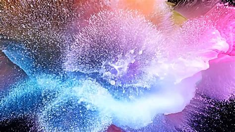 Vibrant Color Particle Burst Overlay For Title Animation Videos