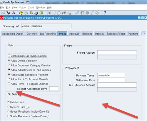 Oracle Payables Tax Tolerance Fields Are Missing From Payables Options Invoice Tab ACL New