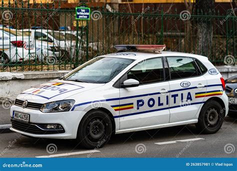 Romanian Police Car Politia Rutiera In Bucharest Traffic Romania