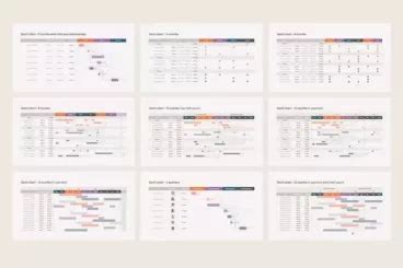 Gantt Chart PowerPoint Templates Design Shack