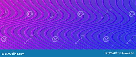 Abstract Blue And Purple Gradient Background Design With Dynamic Lines Concept Stock Vector