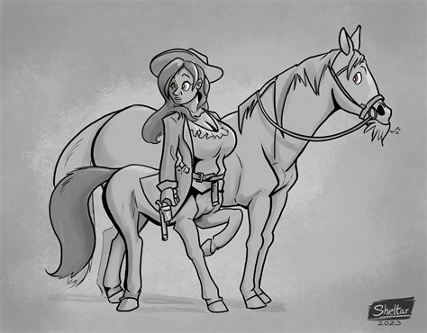 Centaur Cowgirl By Shieltar On Deviantart