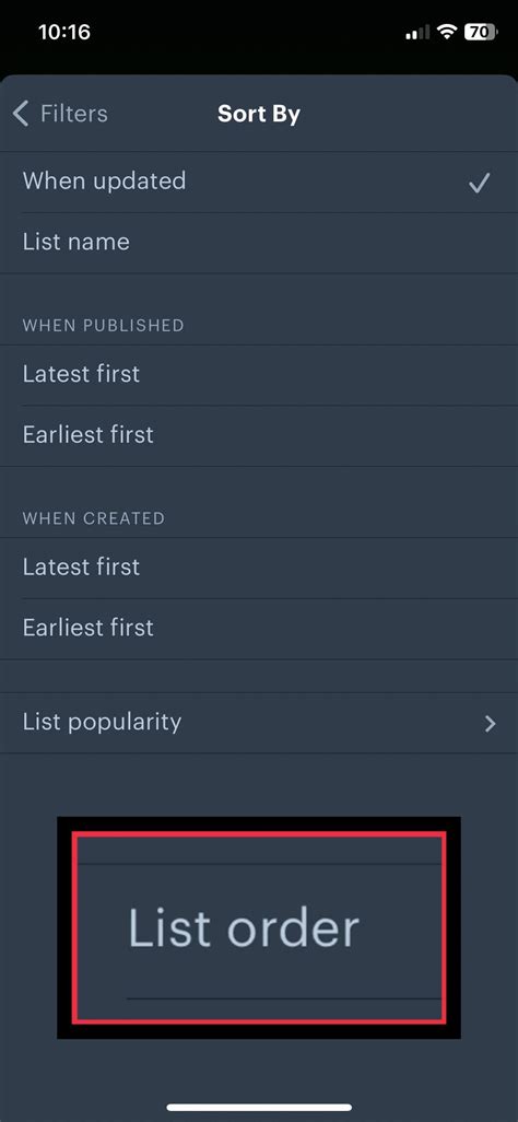 Sort Lists Overview By List Order Custom Order Rletterboxd