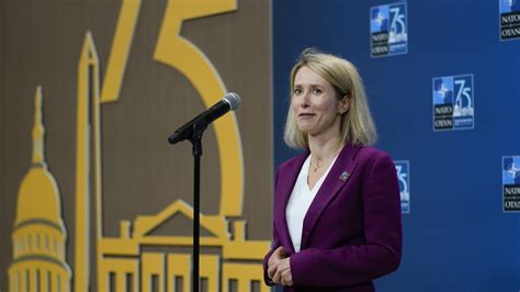 에스토니아의 카야 칼라스 총리가 유럽연합eu 외교관 자리를 대신하기 위해 사임했다