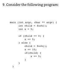 Solved 9 Consider The Following Program Main Int Arge Chegg