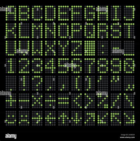 Led Dot Matrix Panel Letters Numbers Punctuation Marks Arithmetic