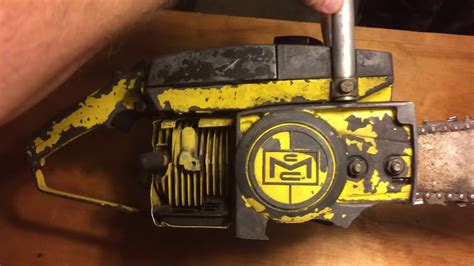 Mcculloch Mac 10 10 Vintage Chainsaw Youtube