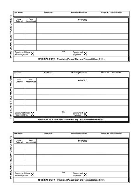 Understanding Physician Order Form Template Sampletemplates