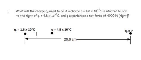 Solved What Will The Charge Q Need To Be If A Charge Chegg Com