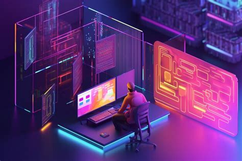 website programming and coding premium ai generated image