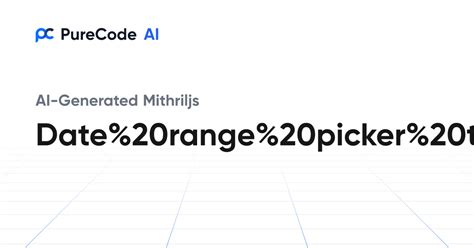 build great mithriljs date 20range 20picker 20toolbar components faster
