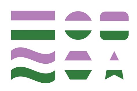 Genderqueer Pride Flag Sexual Identity Pride Flag Vector Art At Vecteezy