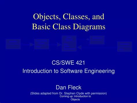 Ppt Objects Classes And Basic Class Diagrams Powerpoint
